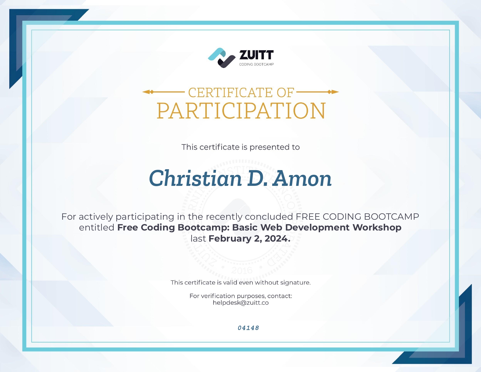 Christian Amon Website Designer